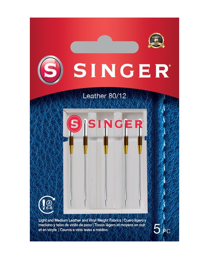 Singer 250058502 Skin Needles Blister of 5 pcs 80/12